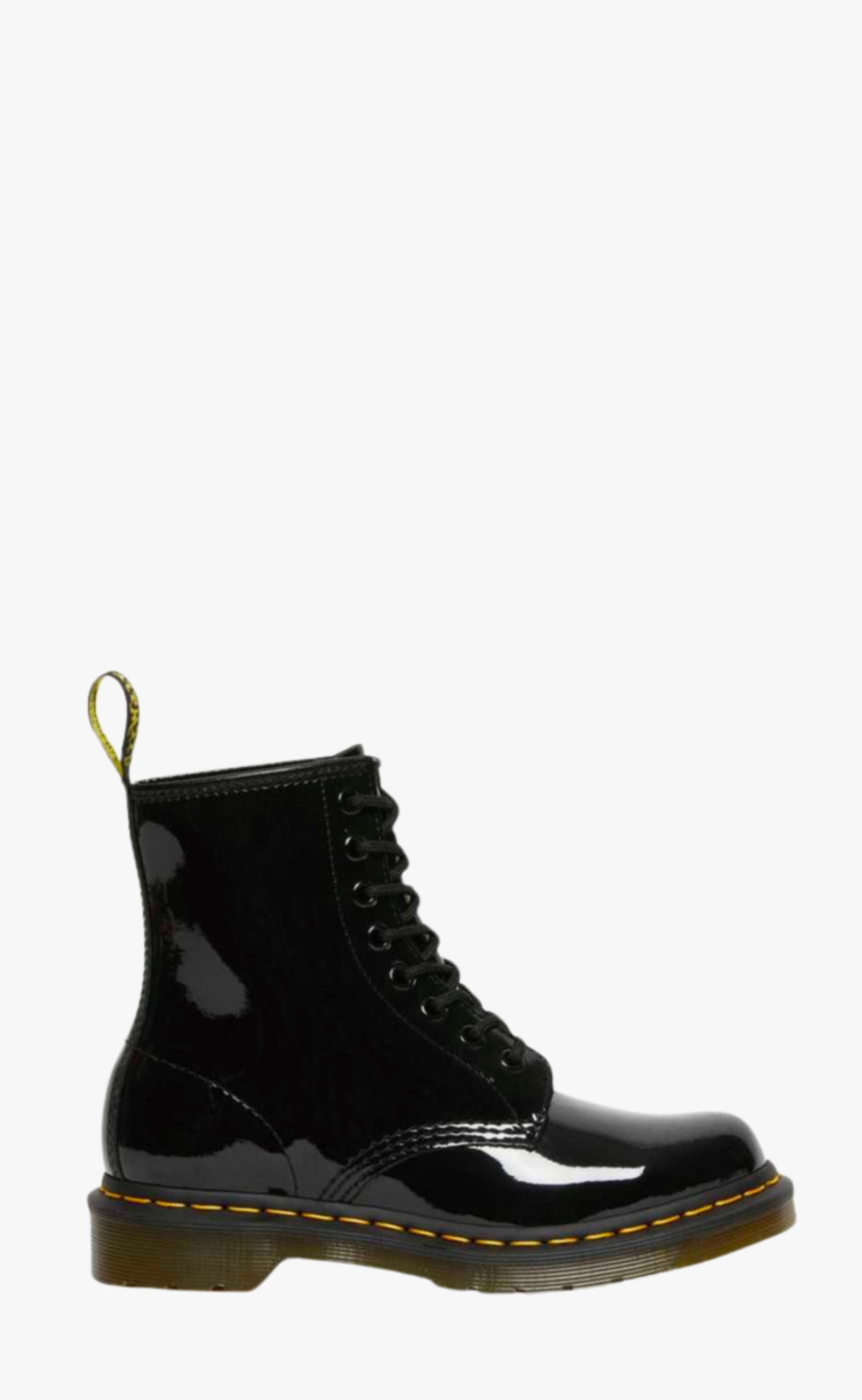 1460 W 8 Eye Boot Black Patent Lamper BOOTS | Shoe Dazz