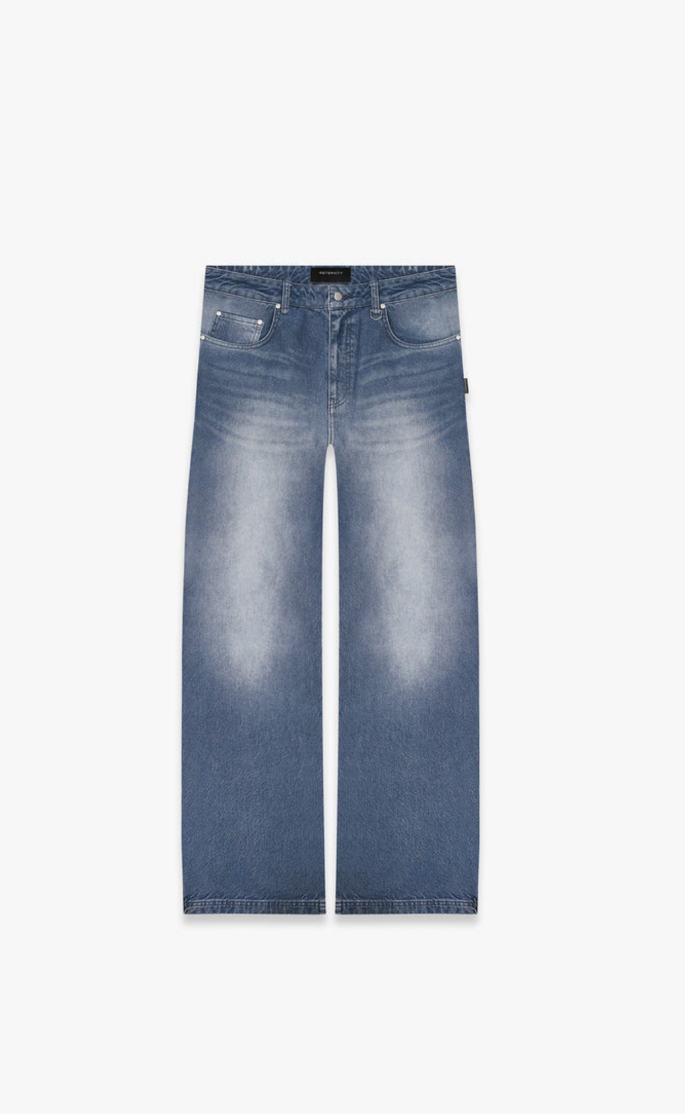 ESSENTIAL BAGGY STONE BLUE JEANS