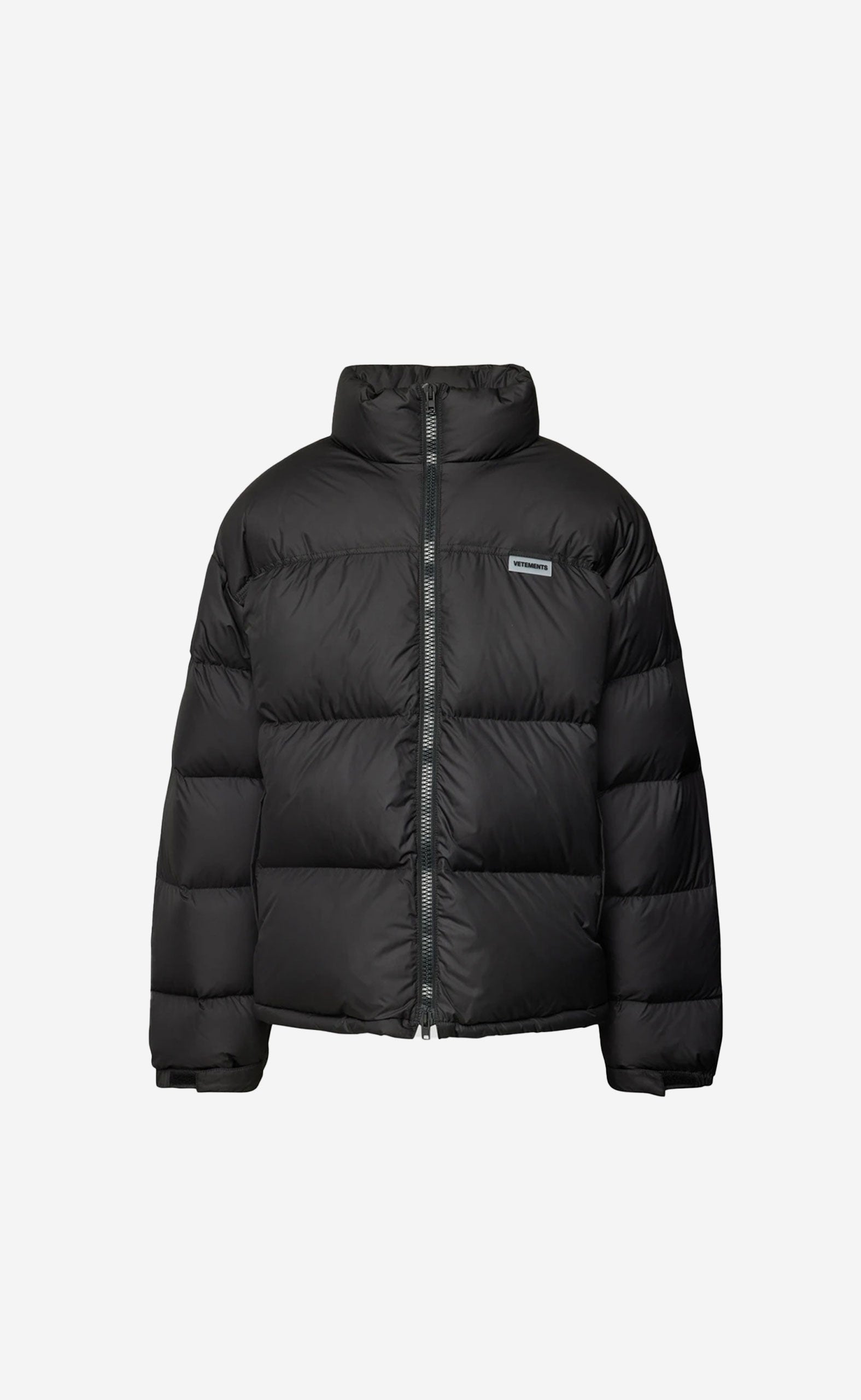 BLACK LOGO PUFFER JACKET
