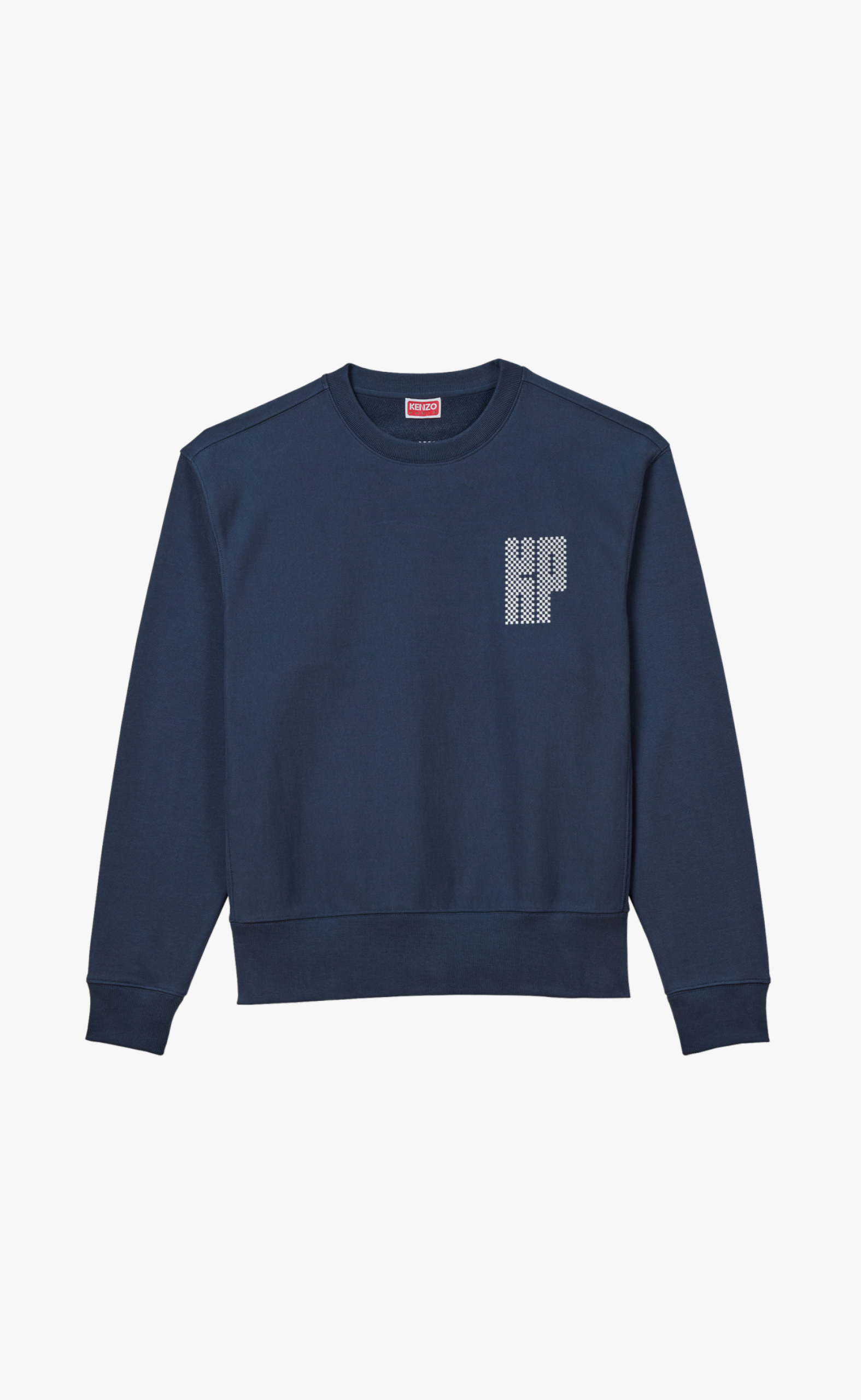 GOTS KENZO KAMON EMBROIDERED CLASSIC MIDNIGHT BLUE CREWNECK